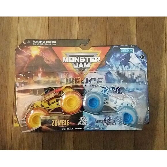 Toys | Monster Jam 224 Fire Ice Zombie Northern Nightmare 164 Scale ...